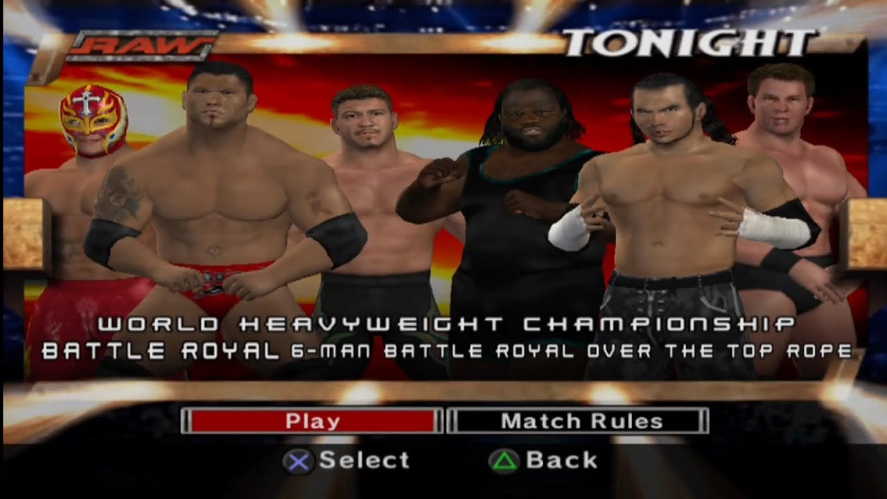 WWE SVR 2007 - Rey Mysterio, Batista, Eddie Guerrero, Mark Henry, Matt ...