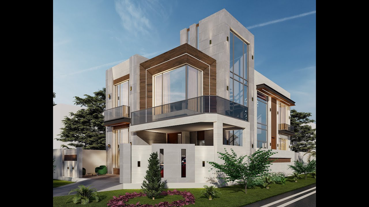 10 MARLA MODERN HOUSE ELEVATION | DHA PHASE 5 | LAHORE - YouTube