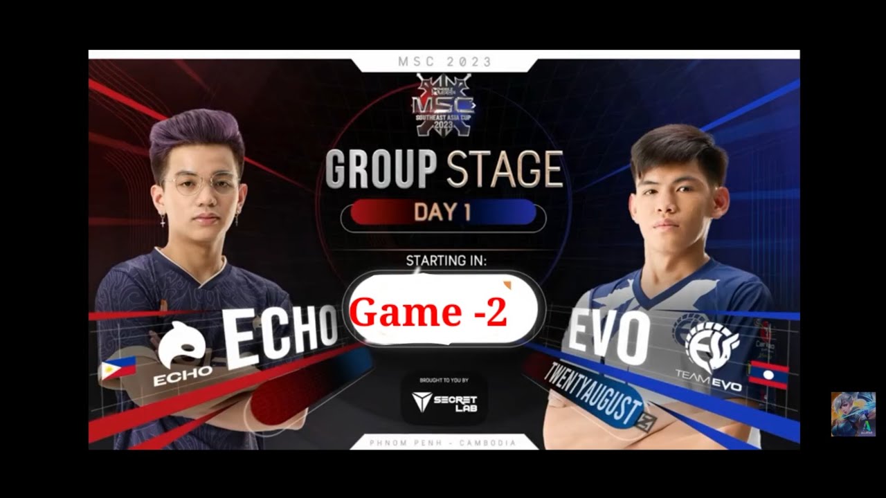 ECHO vs EVO.//MSC GROUP STAGE DAY 1. (Game -2 ) - YouTube