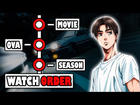 How To Watch Initial D in The Right Order!