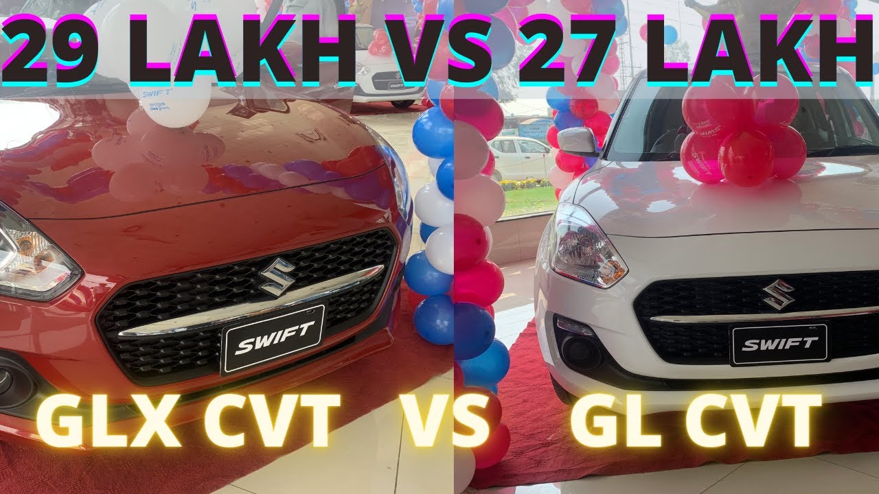 Suzuki Swift GLX CVT VS Suzuki Swift GL CVT Comparison | DIFFERENCES ...