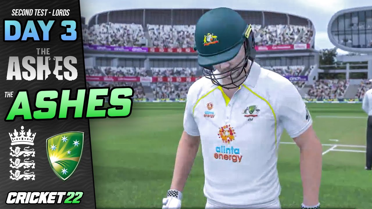 THE COLLAPSE - Second Test - Lords Day 3 (Cricket 22) - YouTube