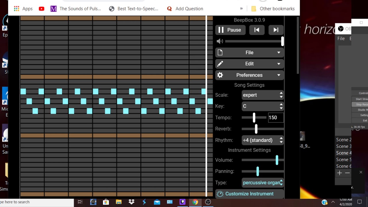 Blinded By The Light In BeepBox - YouTube
