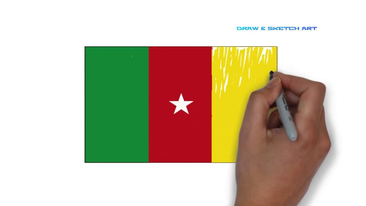 How to draw Cameroon Flag - YouTube