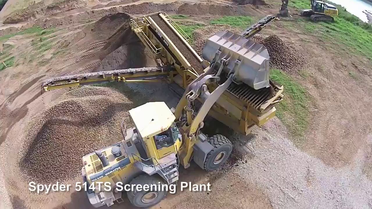 Spyder 514TS Screening Plant - YouTube