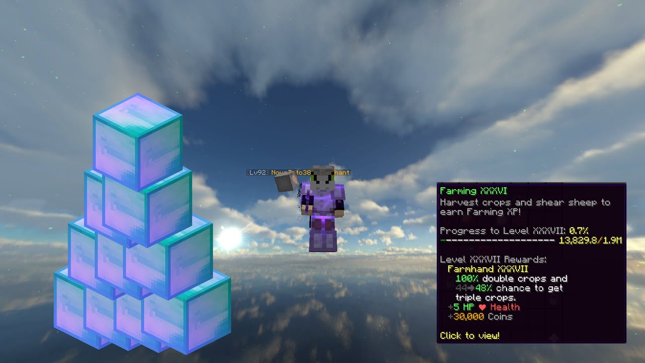 How Much Money Did I Make In a Single Farming Level? | Hypixel Skyblock ...