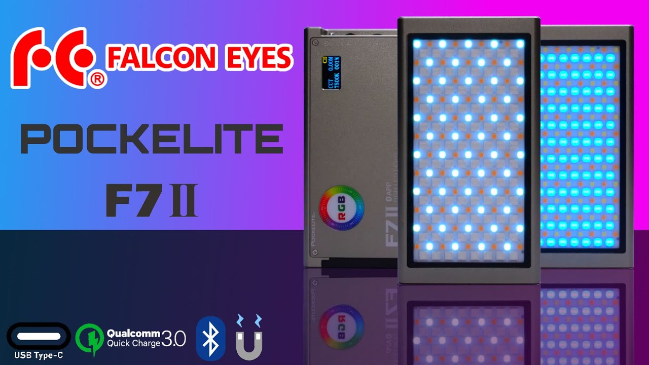FALCON EYES POCKETLITE F7 II – L’éclairage LED RGB compact ultra ...