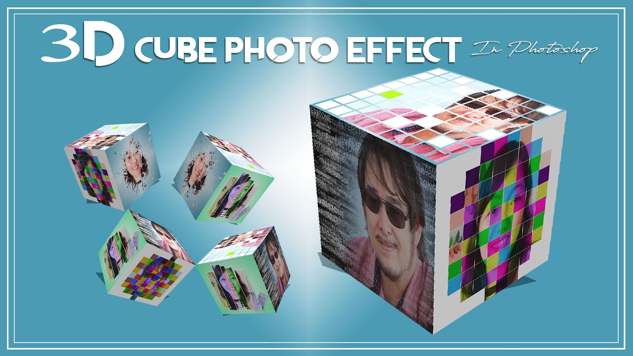 3D CUBE PHOTO MANIPULATION IN PHOTOSHOP - YouTube