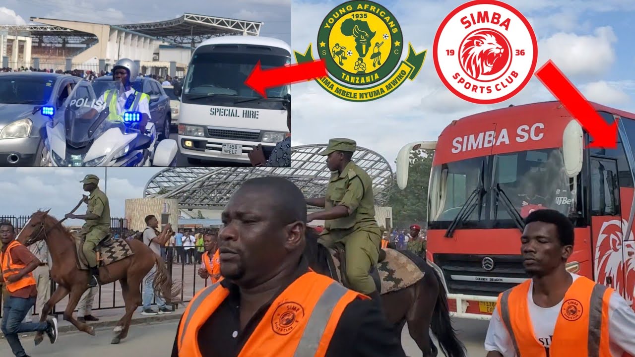 SIMBA Na YANGA Waviziana Kuingia Uwanjani Na Ulinzi Mkali, SIMBA ...