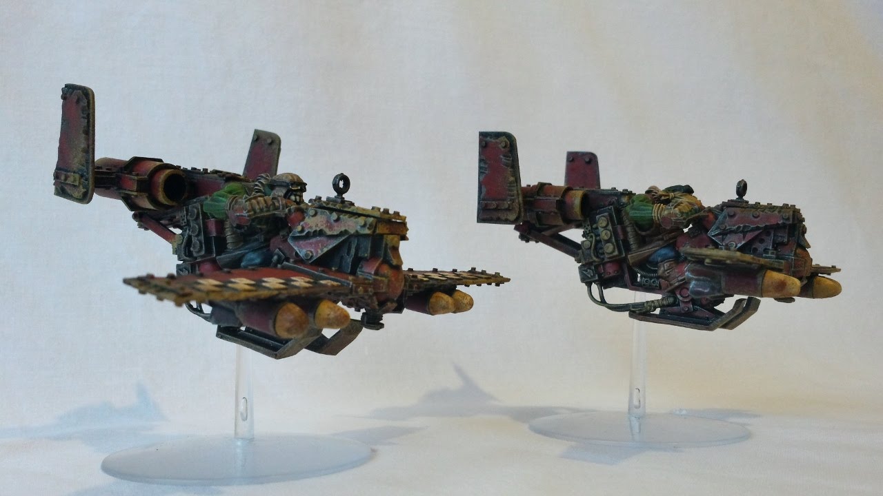 Warhammer 40k Ork Army A10 DeffKopta's - YouTube