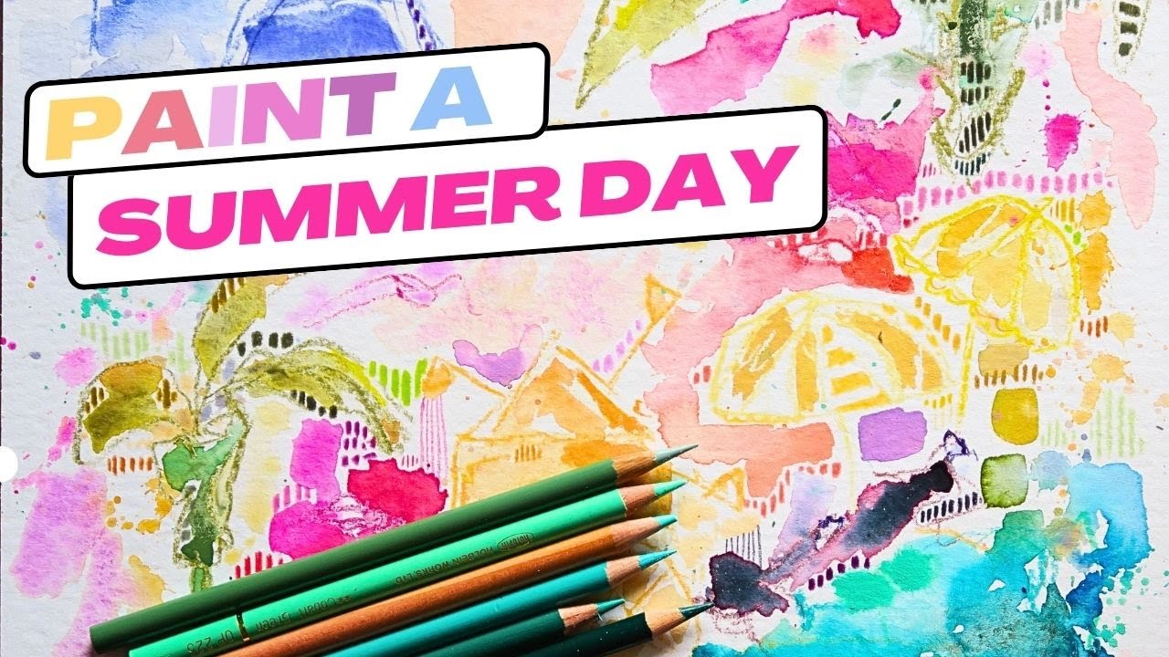 Paint A Summer Day in Watercolor & Gouache - YouTube