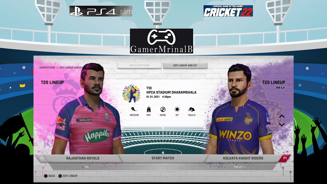 CRICKET22 | IPL T10 Knockout | Quarter Final 4 | RR v KKR (P) - YouTube