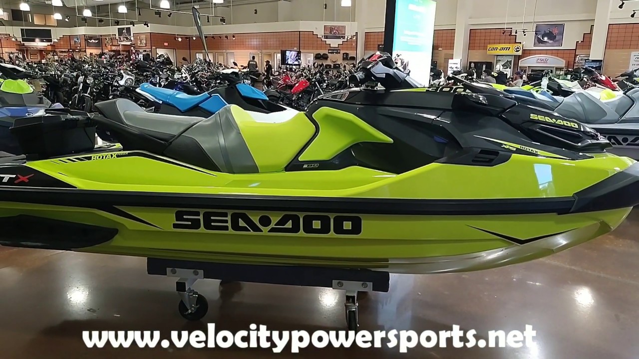 2019 Sea-Doo RXT®-X® 300 Neon Yellow and Lava Grey - YouTube