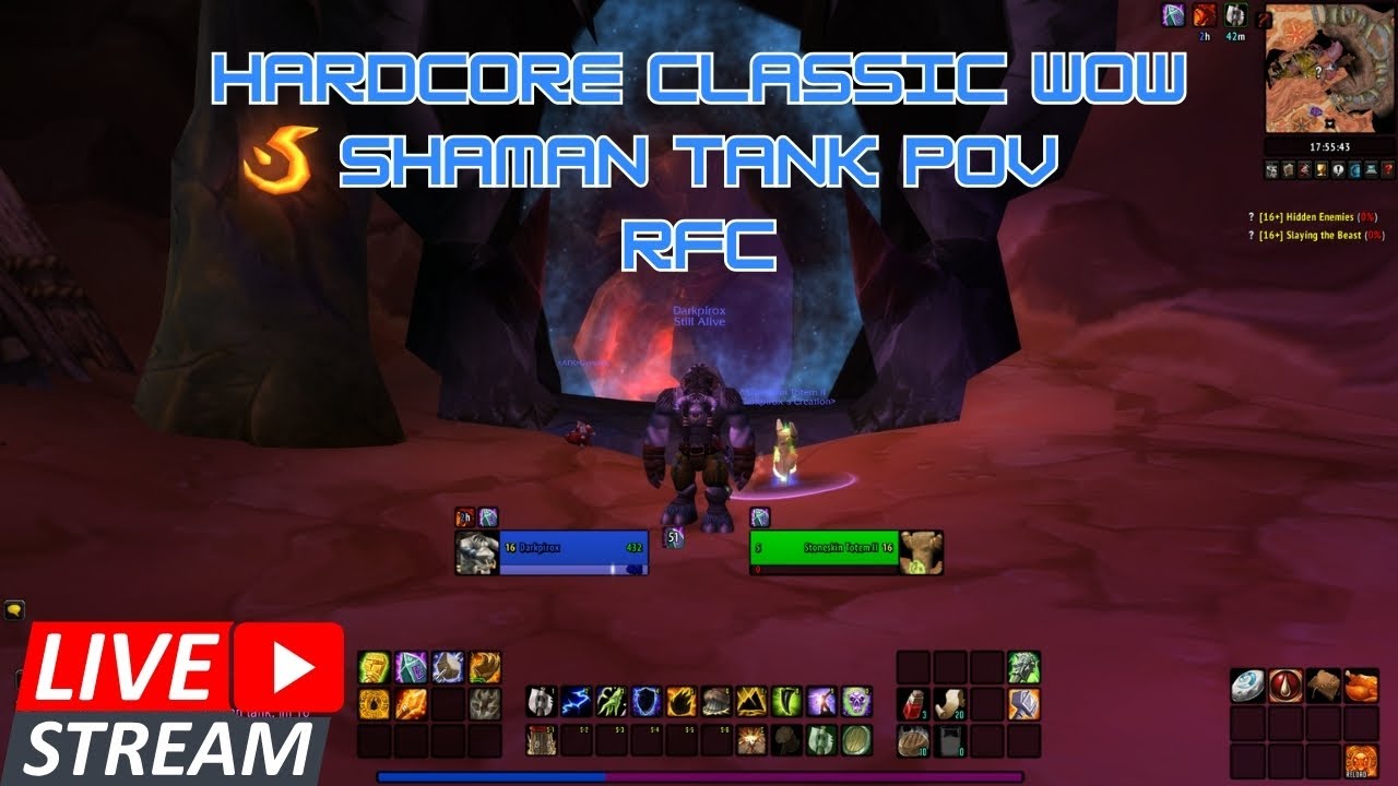 World Of Warcraft Classic Hardcore [ Turtle-WoW ] Shaman Tank PoV RFC ...