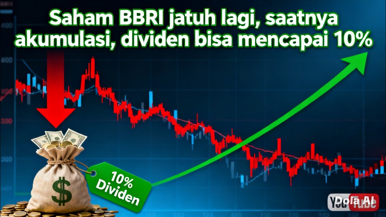 "Saham BBRI jatuh lagi,saatnya akumulasi,dividen bisa mencapai 10% ...