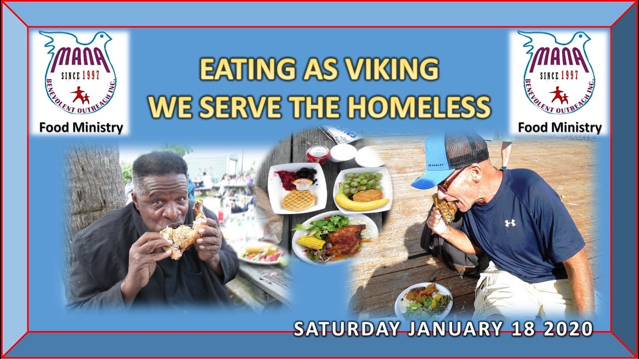 EATING AS VIKING WITH THE HOMELESS - YouTube