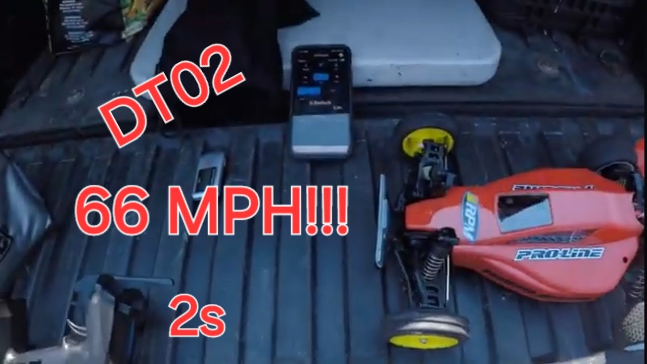Tamiya DT02 speed run 66MPH @cw-01creations46 3td pass #rc #rccars # ...