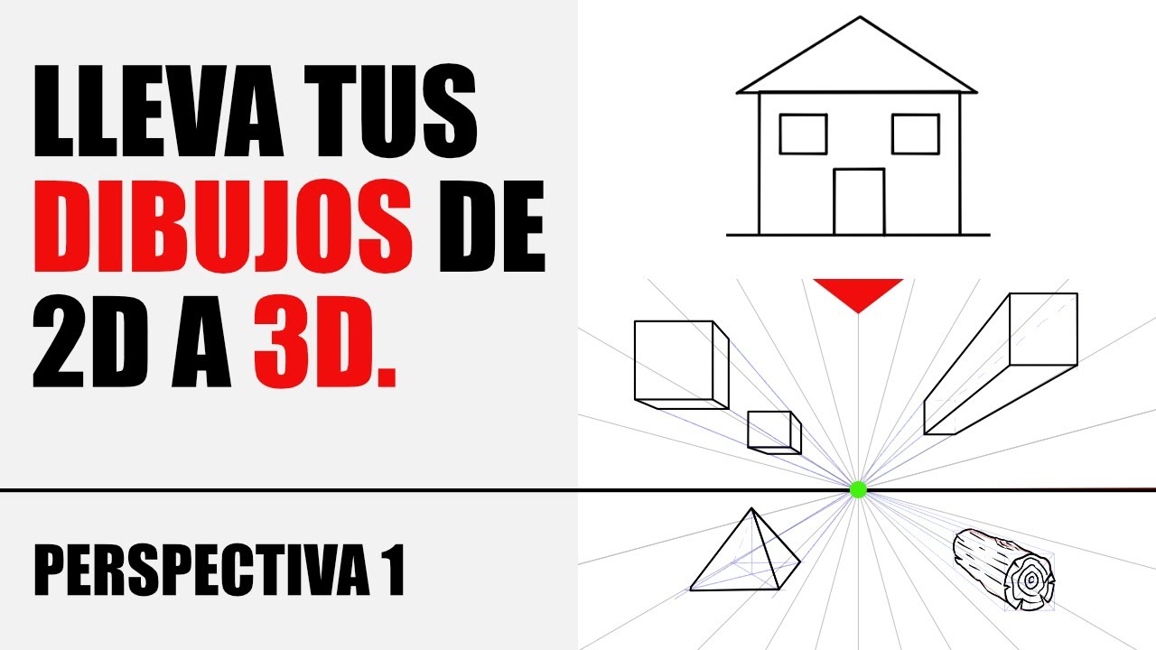 Tutorial de Perspectiva Básica | Cómo Pasar del 2D al 3D en tus Dibujos ...