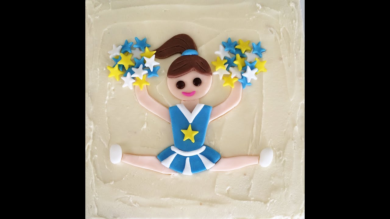 How to Make a Cheerleading Birthday Cake - YouTube