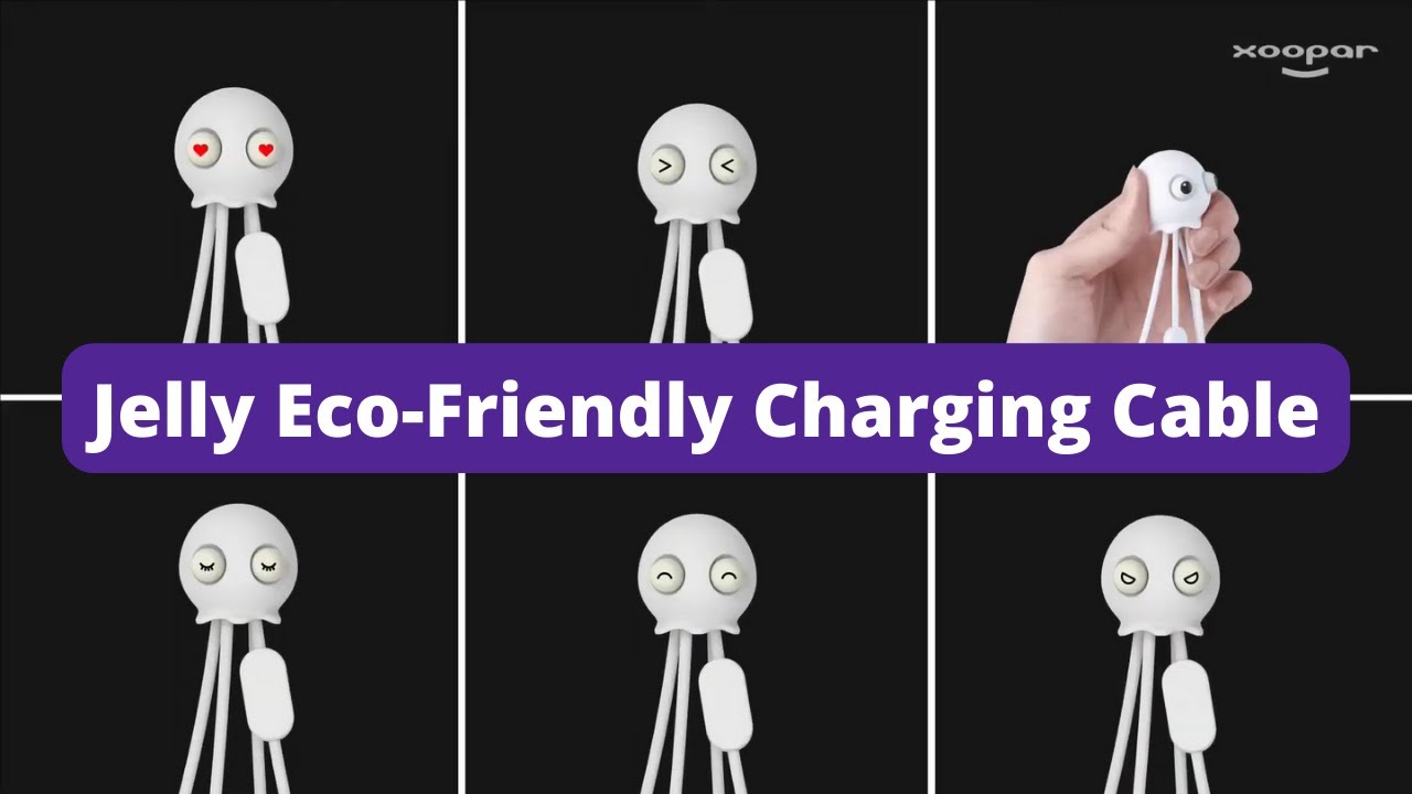 Xoopar Jelly Eco-Friendly Charging Cable - YouTube
