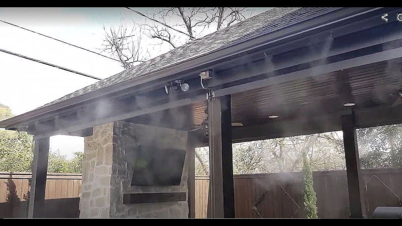 Misting System for Outdoor Kitchen - YouTube