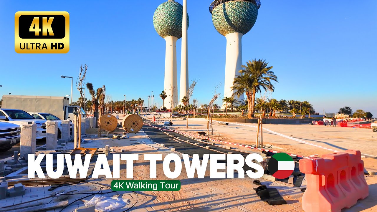 Kuwait Towers 🇰🇼 Kuwait Walking Tour 4K VIDEO | مدينة الكويت - YouTube