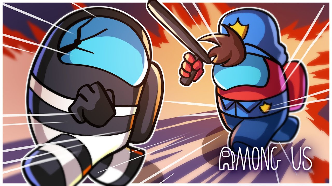 🔥 POLICJANCI VS ZŁODZIEJE! POLICJANT GRATIS NA SŁUŻBIE! | AMONG US ...