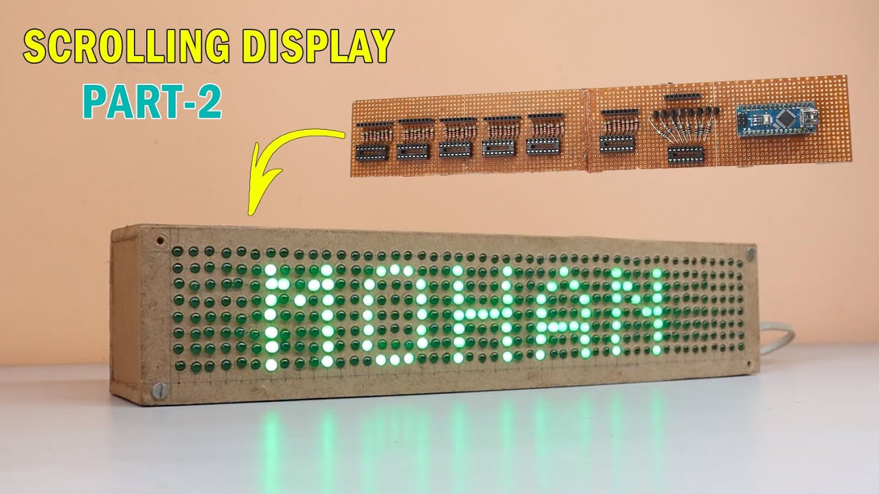 How to make a Scrolling Display at home || घर में बनाओ ये Display और ...