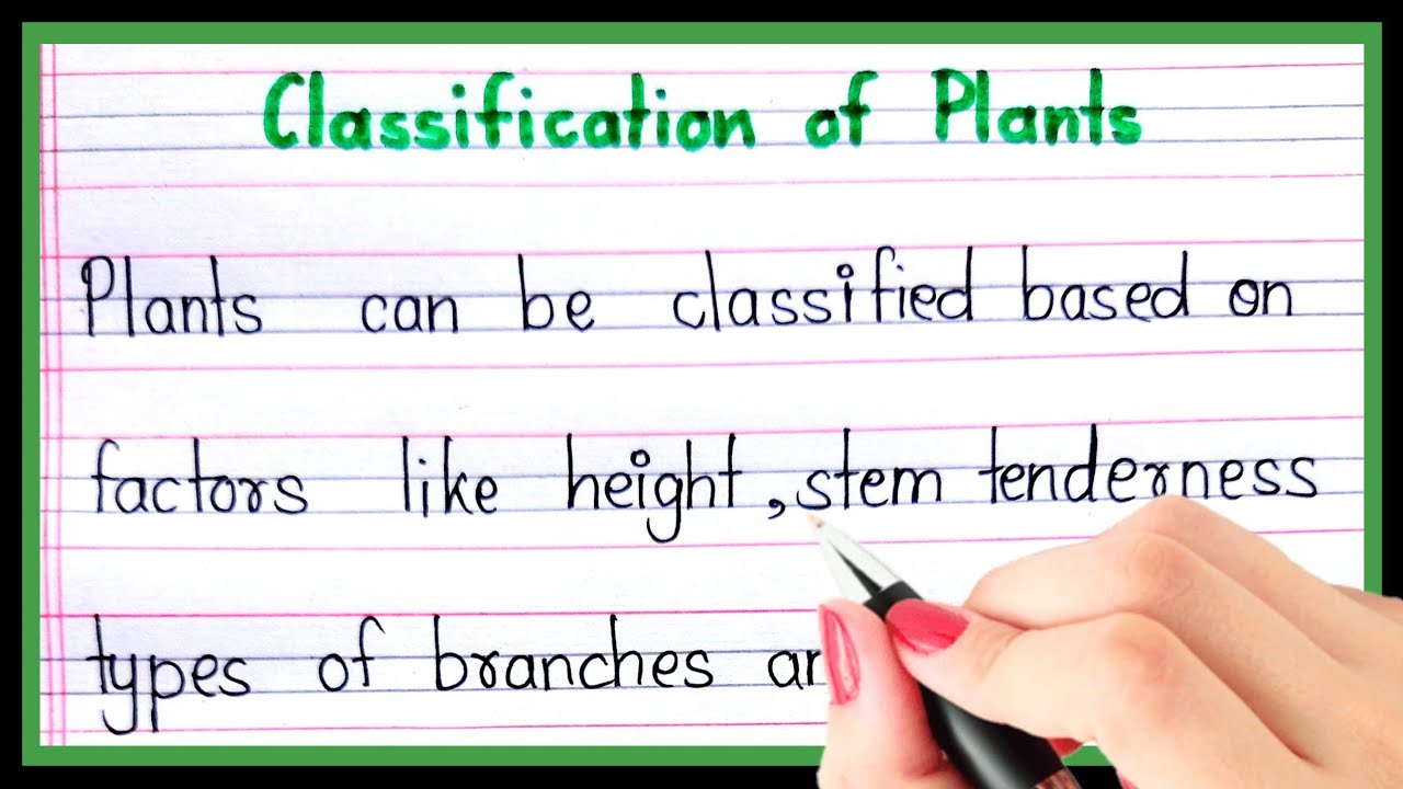Classification of plants | types of plants - YouTube