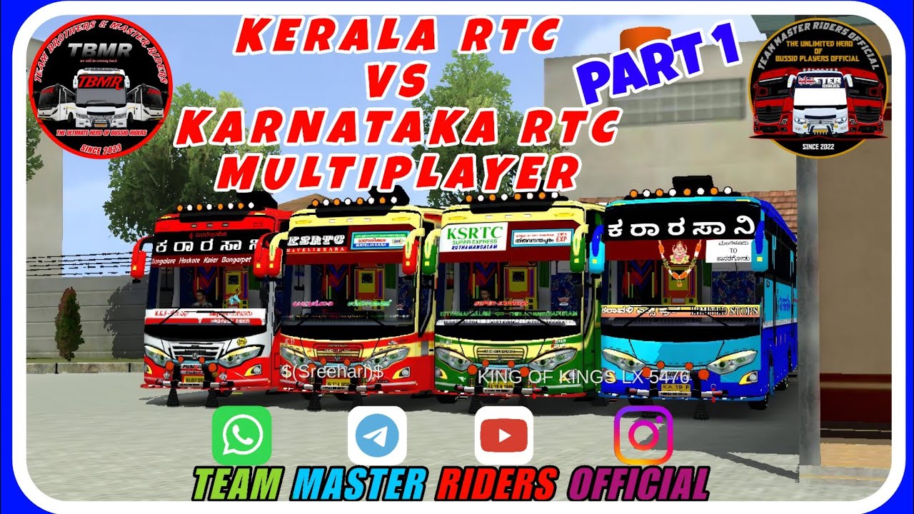 KERALA RTC VS KARNATAKA RTC MULTIPLAYER PART 1 #kerala #karnataka # ...