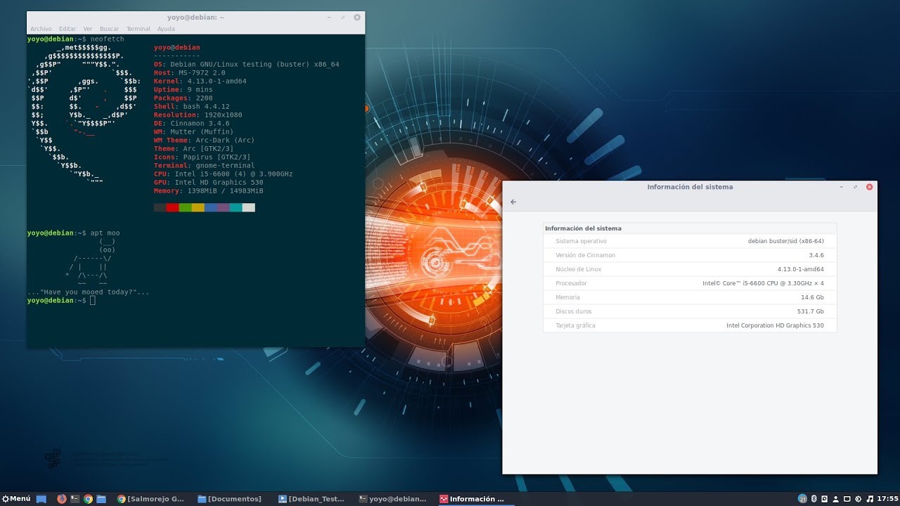 Me pasé a Debian testing Cinnamon y os debo una explicación - YouTube