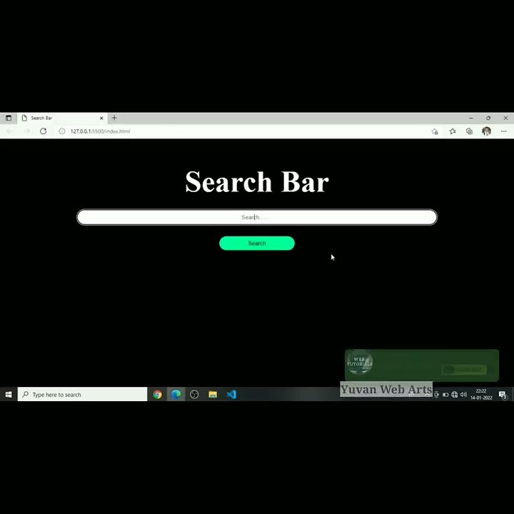 Awesome Search Bar Using Html And Css Search Bar Yuvan Web Arts Shorts Youtube