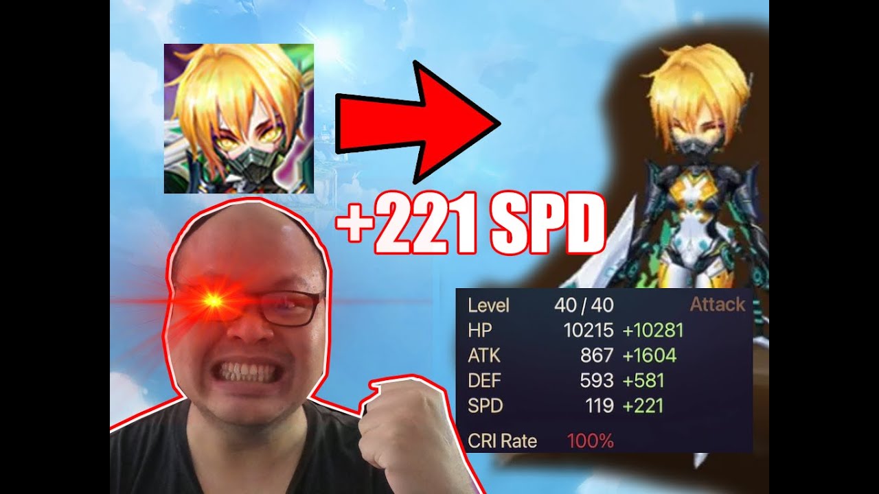 [Summoners war SS2023 EP#344] Sonia Wind Battle Angel 1 Hit Kill + 221 ...