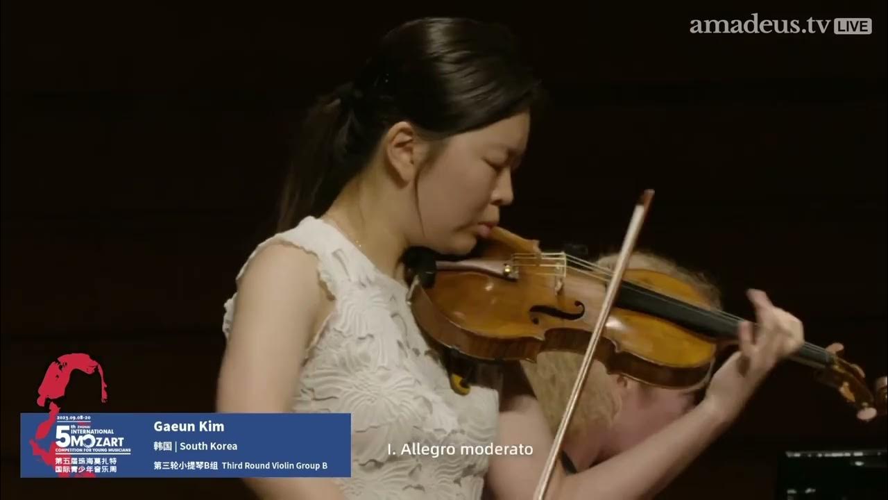 5th Zhuhai International Mozart Competition for Young Musicians Violin Group B Final - YouTube