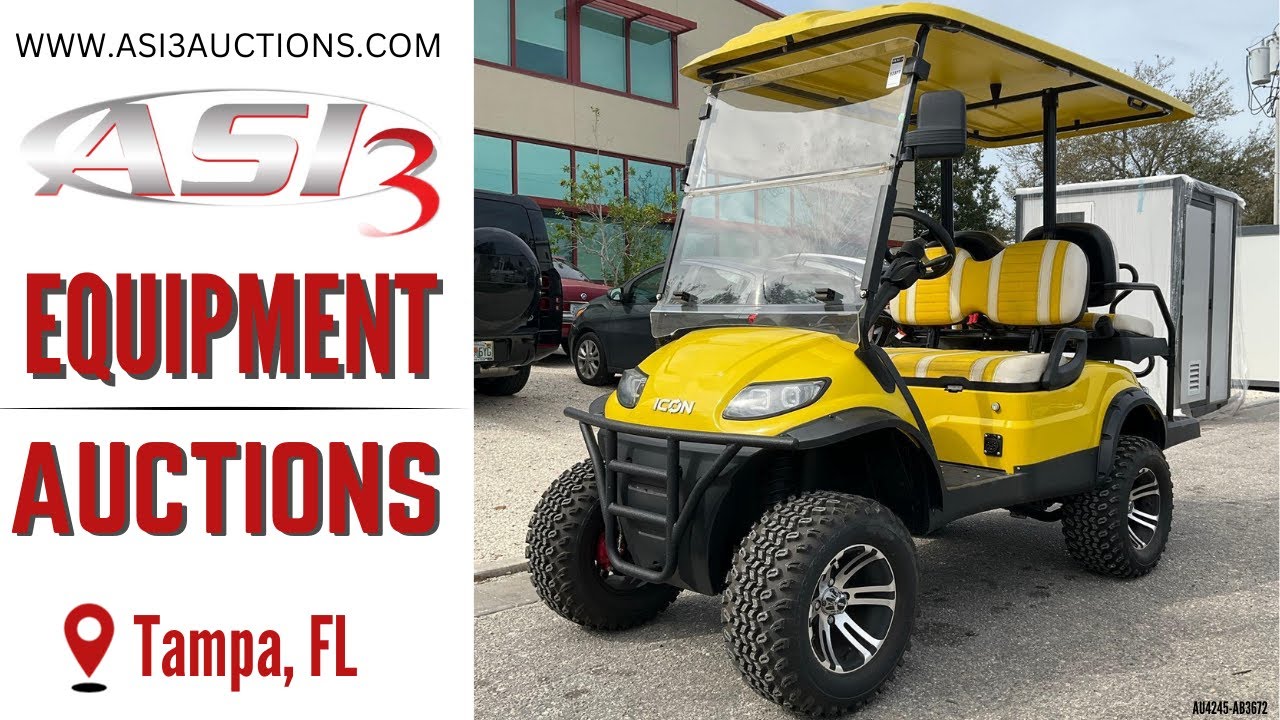 ICON I 40 GOLF CART, ELECTRIC, BACK SEAT FOLDS DOWN TO FLAT BED | ASI 3 ...