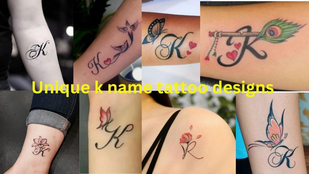 unique and beautiful k name tattoo 😄 new k name tattoo designs 😍 very ...