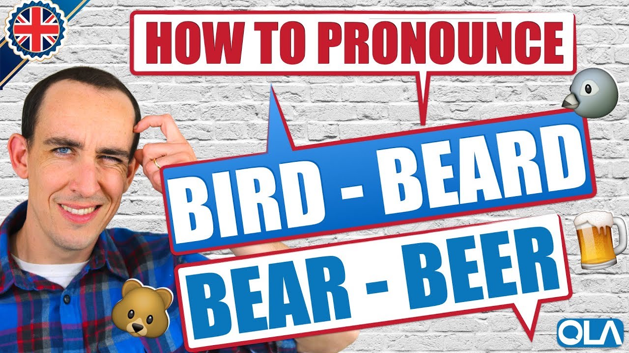 British English Pronunciation: Bird v Bear v Beard v Beer - YouTube