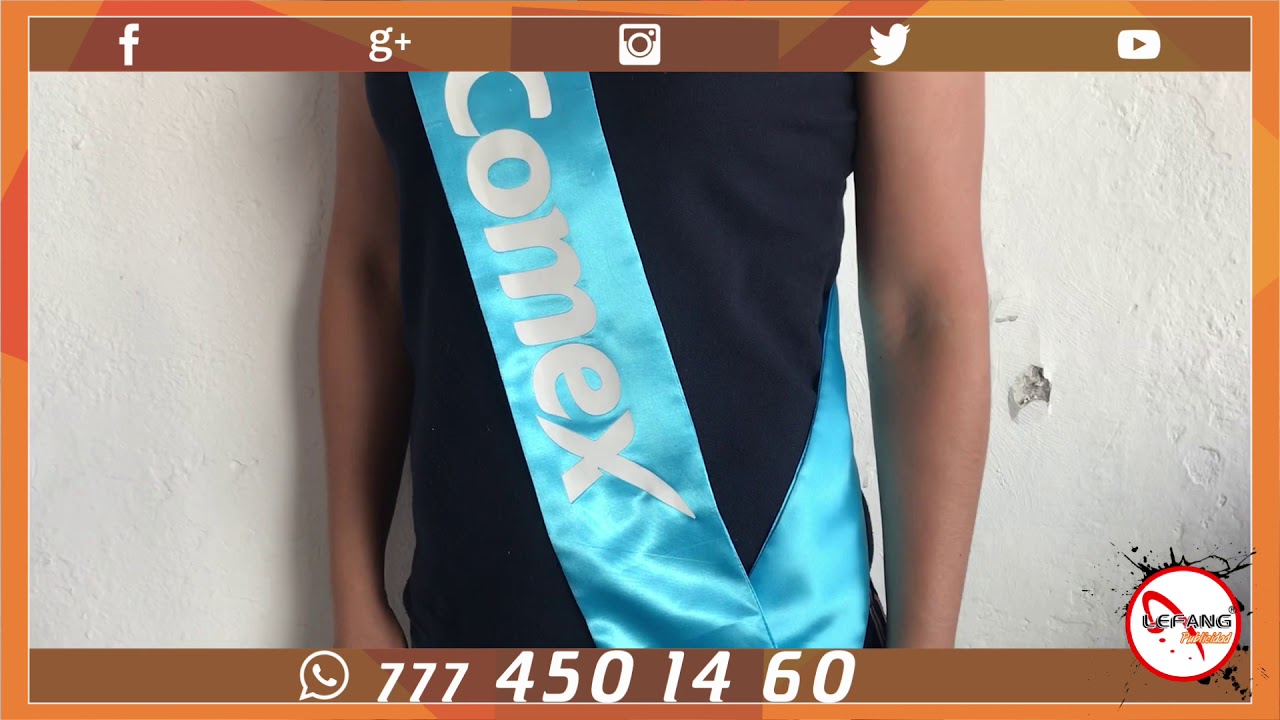 bandas para edecan - YouTube