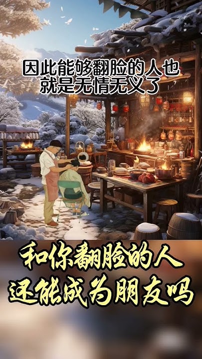 和你翻脸的人，还能做朋友吗人生忠告 人性真相 清醒思考 Youtube