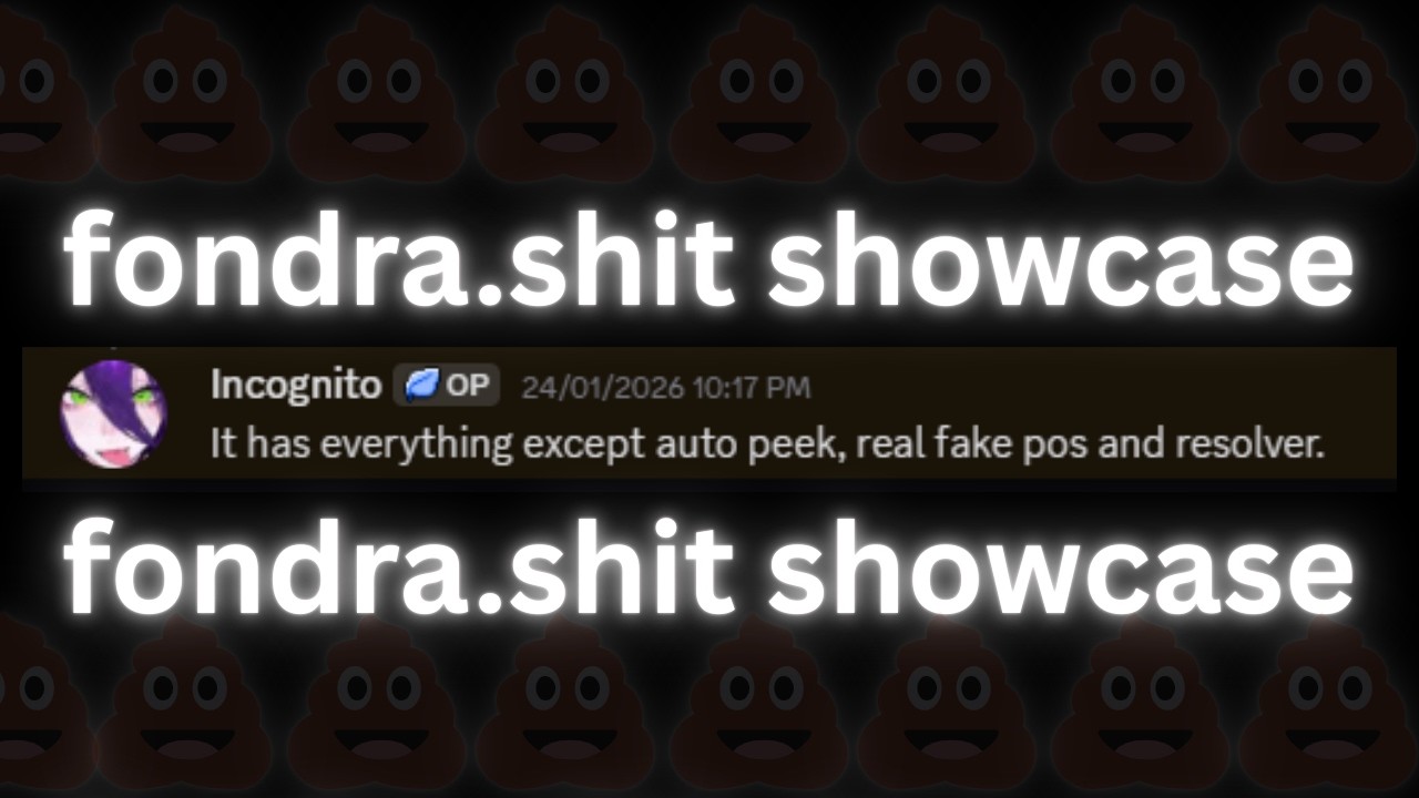 fondra.shit showcase [WORST SCRIPT] HVH AT END! - YouTube