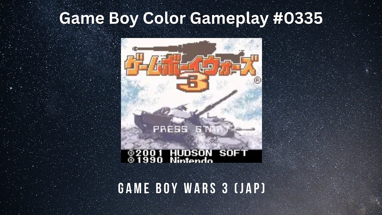 Game Boy Wars 3 (JAP) (Game Boy Color / Gameplay #0335) - YouTube