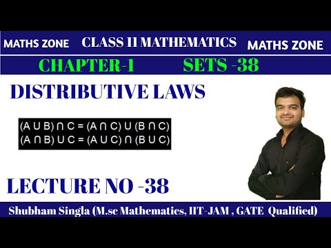 Distributive Laws || class 11 maths sets || class 11 maths chapter 1 ...
