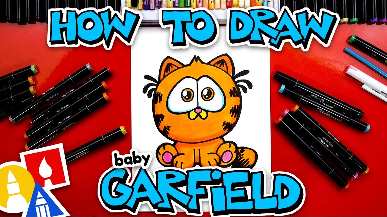 How To Draw Baby Garfield - YouTube