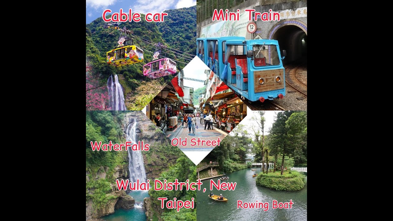 Tourist spot in Taiwan.Wulai District New Taipei City(Mini Train, Cable ...