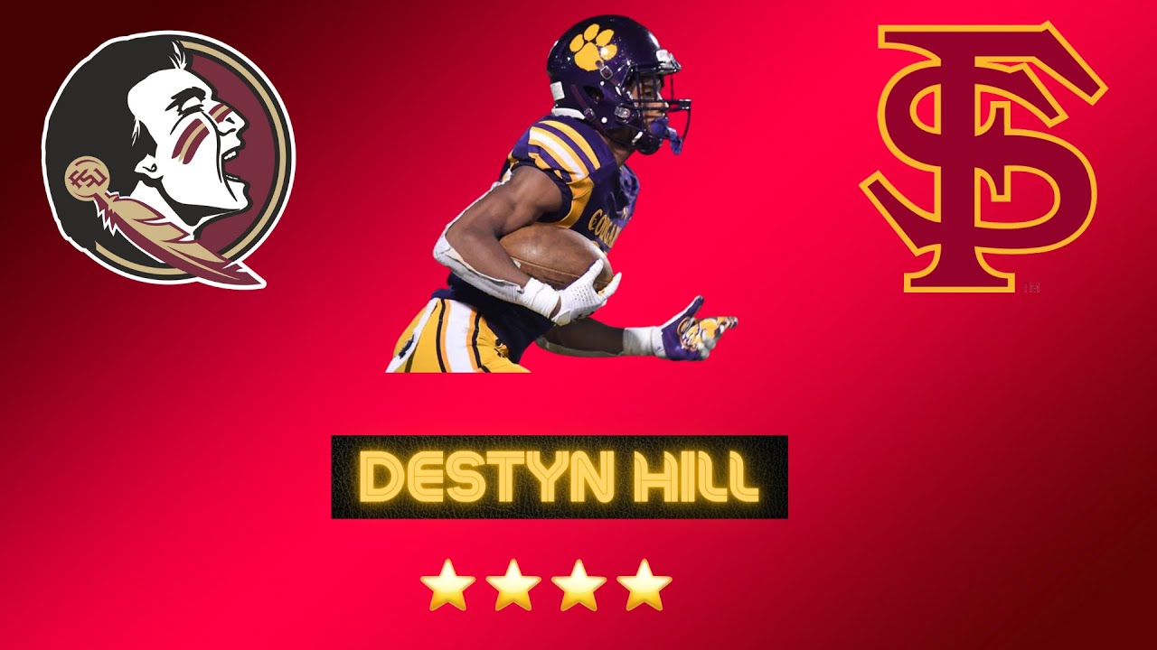 Destyn Hill 4 Star ⭐️⭐️⭐️⭐️ WR Commits To Florida State | Career ...