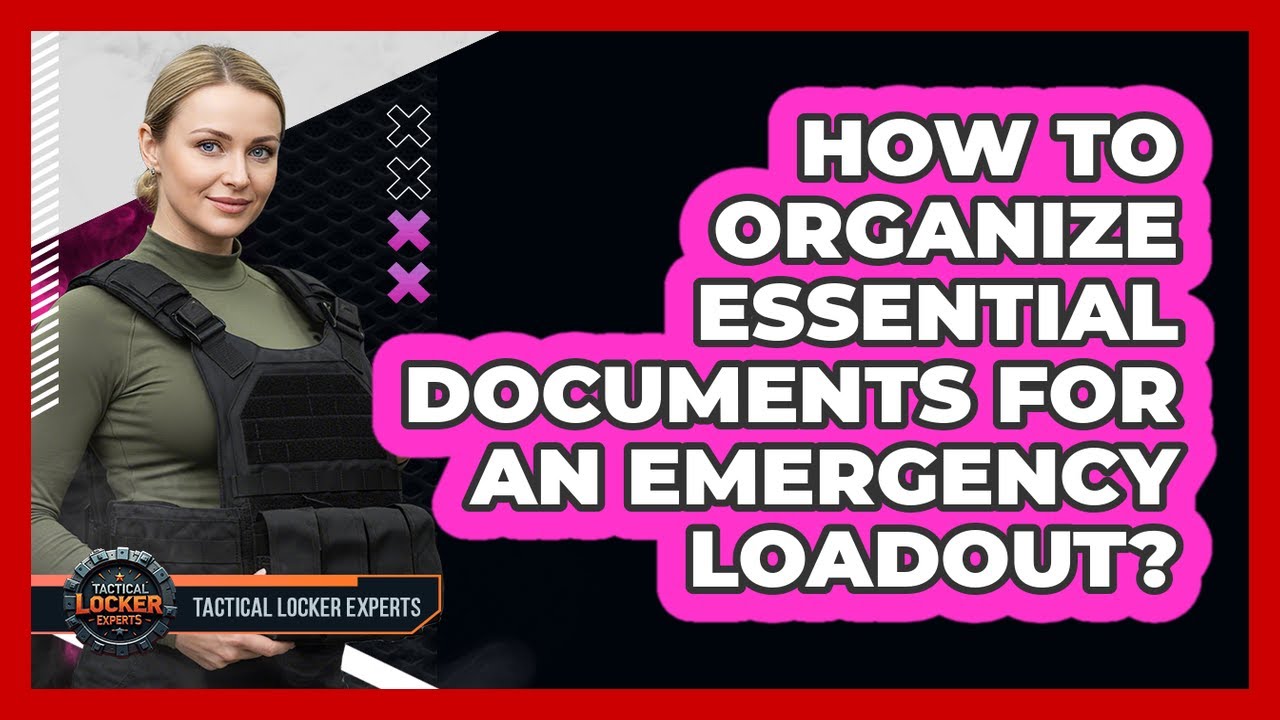 How to Organize Essential Documents for an Emergency Loadout? - YouTube