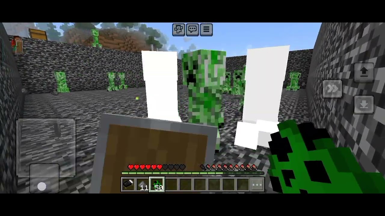 Minecraft 100 creepers 1 Steve - YouTube