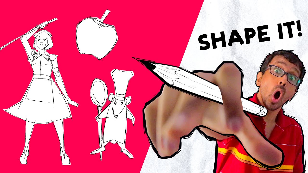 SHAPES ARE EVERYTHING, NEVER SKIP 'EM. | Art Tips Ep.4 - YouTube