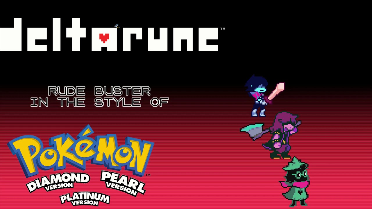 Deltarune Ch.1 - Rude Buster (Pokémon D/P/Pt. Soundfont) - YouTube