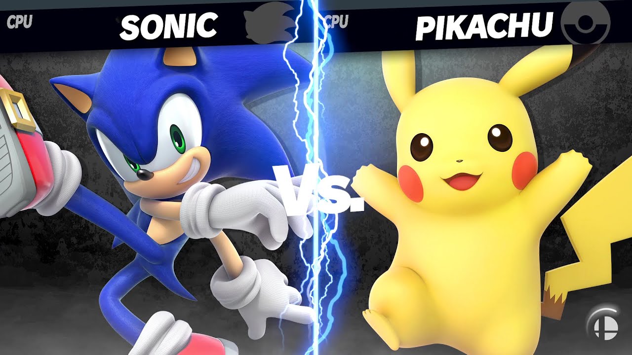 Sonic VS Pikachu - YouTube